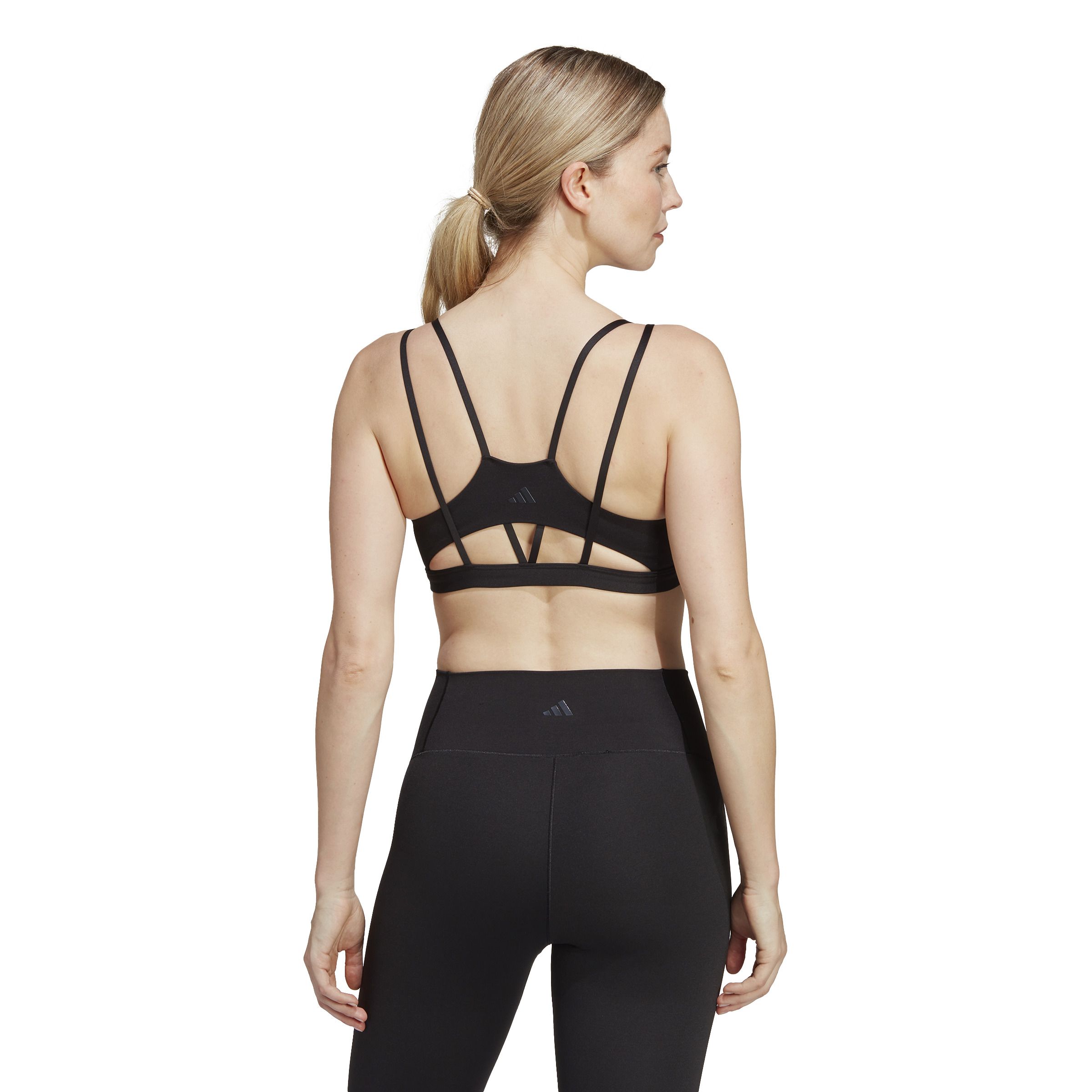 Adidas Yo L Sto Ls Bra Top negro de mujer para entrenamiento - Rappi