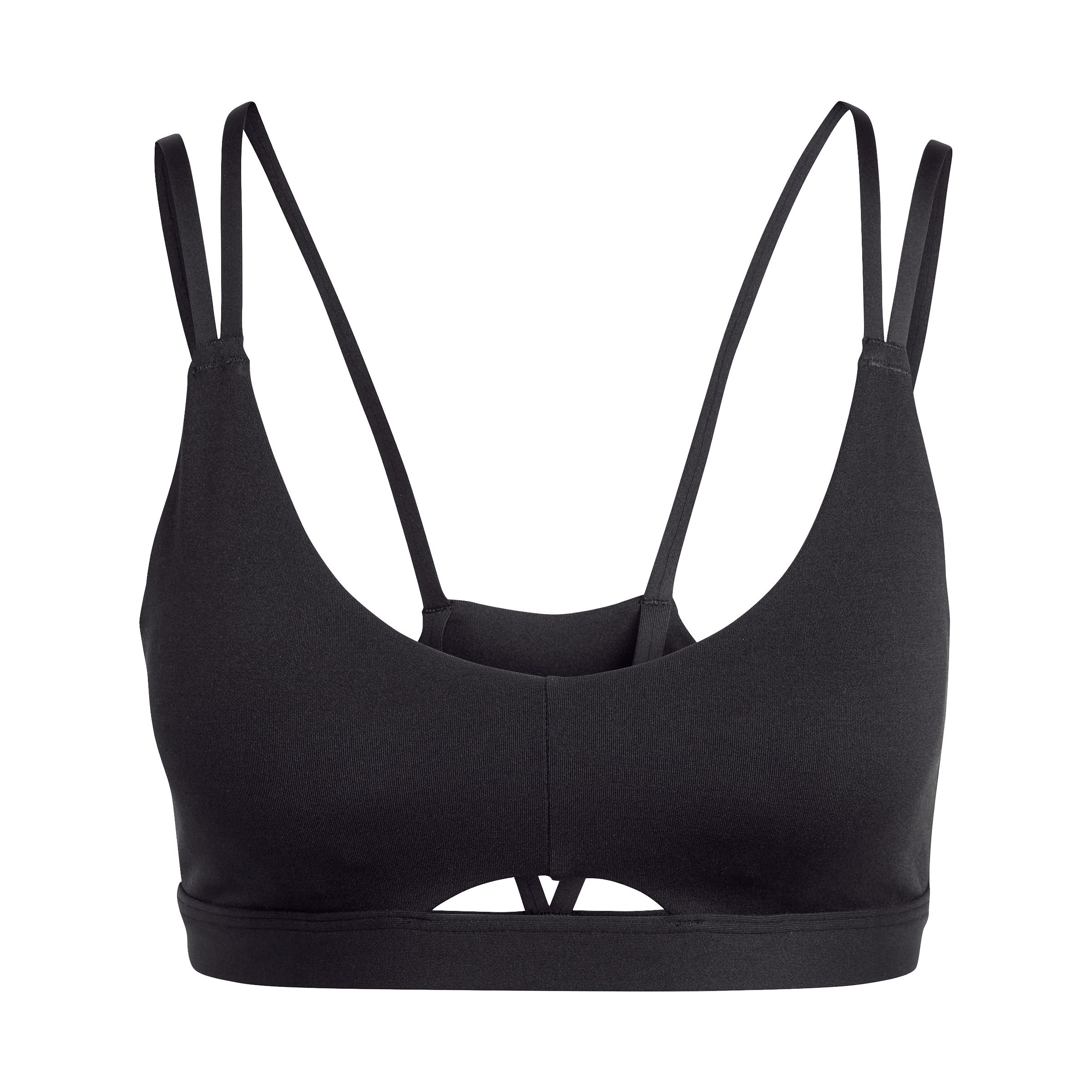 Adidas Yo L Sto Ls Bra Top negro de mujer para entrenamiento - Rappi