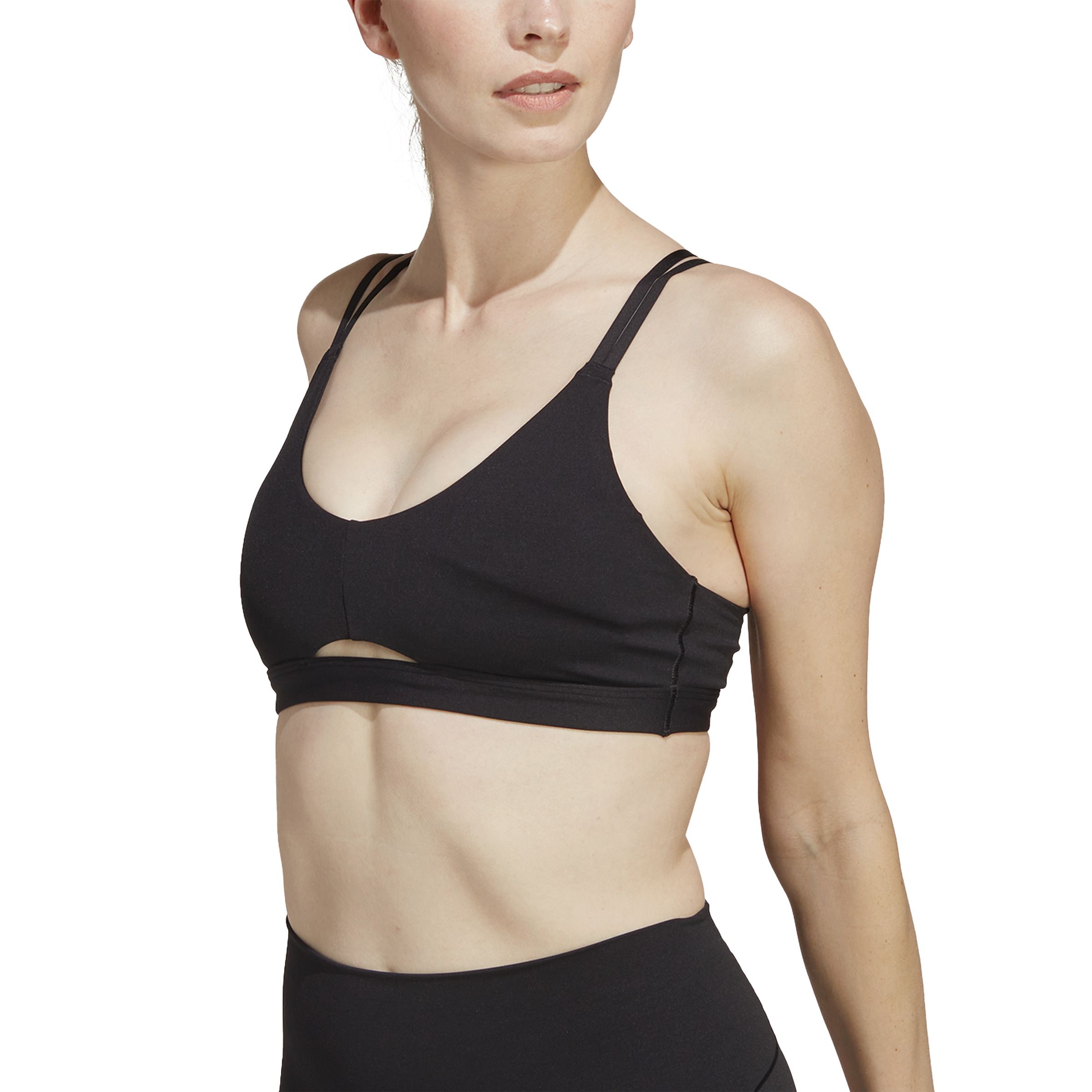 Adidas Yo L Sto Ls Bra Top negro de mujer para entrenamiento - Rappi